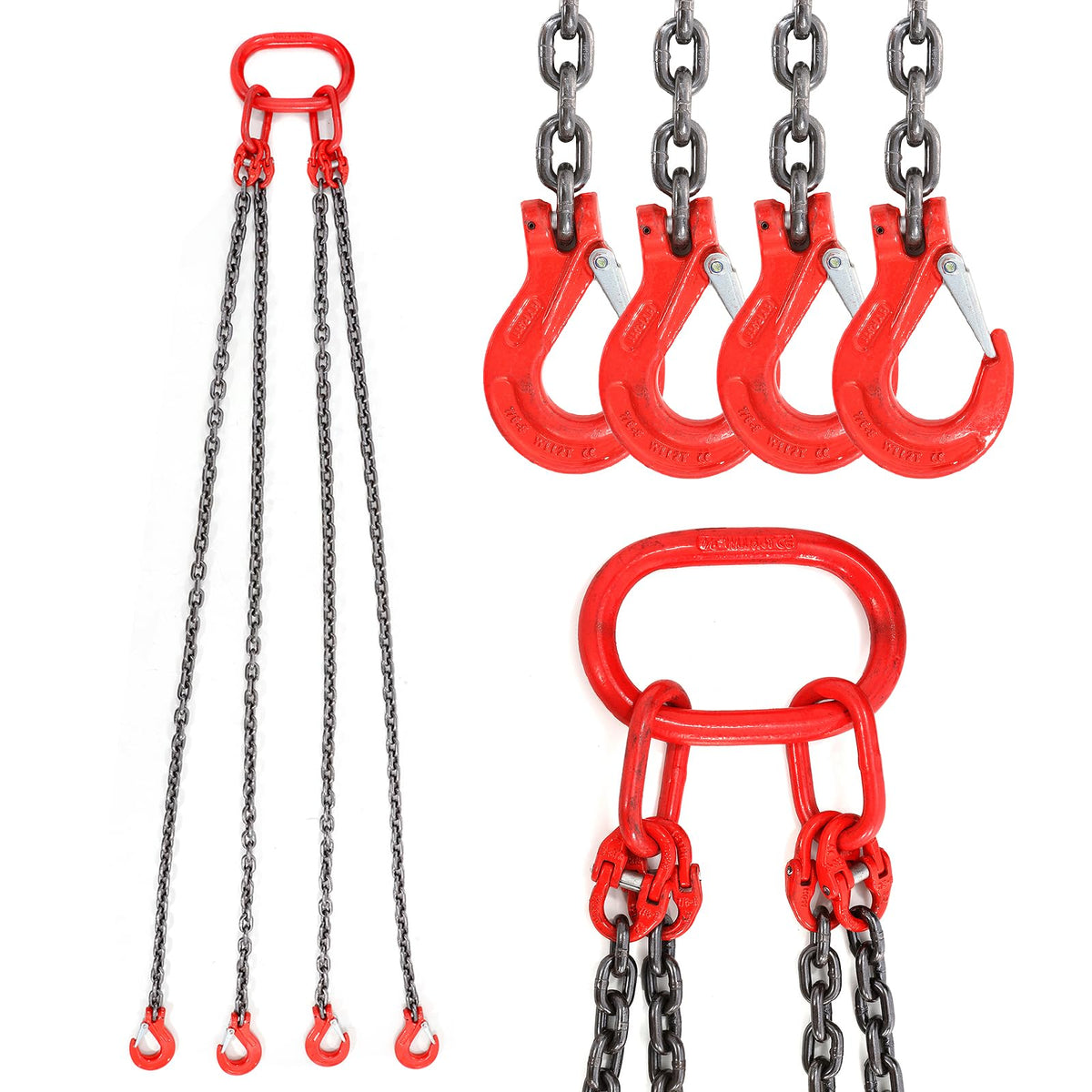 BEAMNOVA Upgrade Lifting Chains with Hooks, 6 ton Weight Capacity, 5/1